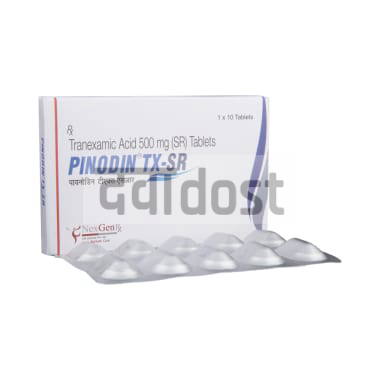 Buy Pinodin TX 500mg Tablet SR 10s Online, View Uses, Review, Price ...