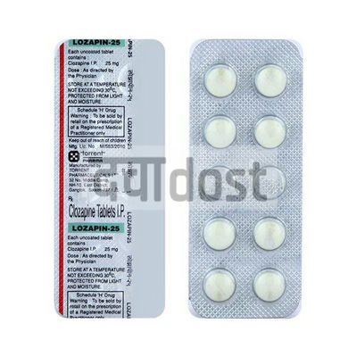 Lozapin 25mg Tablet Upto 10.71% Off | DawaaDost