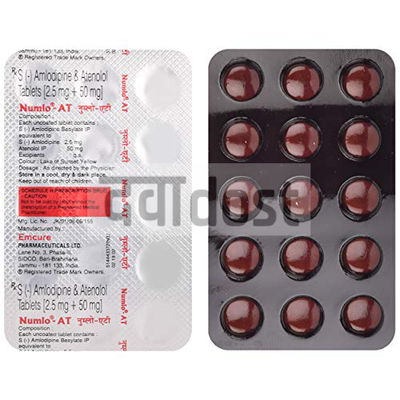 Numlo AT 2.5mg/50mg Tablet Upto 10.94% Off | DawaaDost