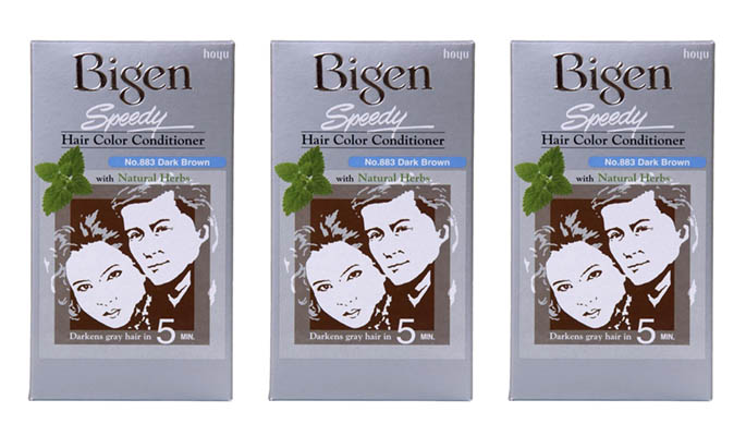 Buy Bigen Speedy Hair Color Dark Brown 883, 80g (Pack of 3) Online ...