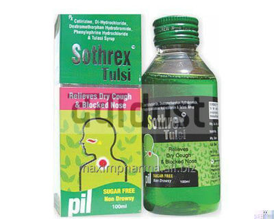 Sothrex Tulsi Syrup 100ml Upto 25.00% Off | DawaaDost