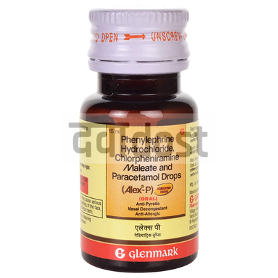 Buy Alex P 2mg/125mg/2.5mg Paed Drop 15ml Online, View Uses, Review ...