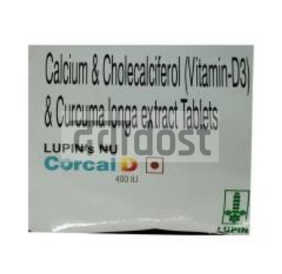 Buy Corcal D 500mg/400IU Tablet 10s Online, View Uses, Review, Price ...