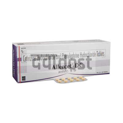 Allercet-DC 10mg/10mg Tablet 10s