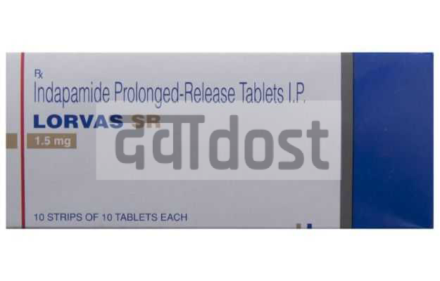 Lorvas 1.5mg Tablet SR 10s Upto 9.84% Off | DawaaDost