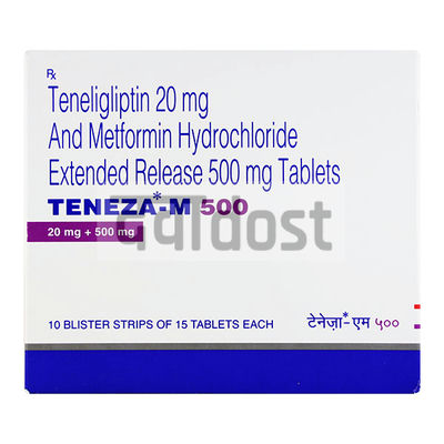 Buy Teneza M 500mg/20mg Tablet ER 15s Online, View Uses, Review, Price ...