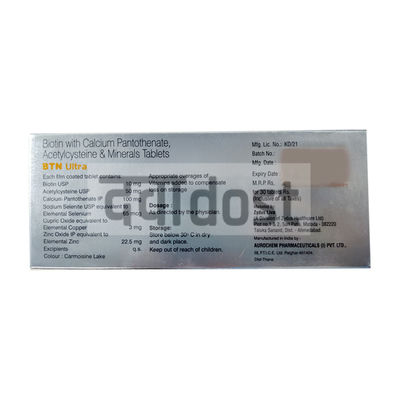 BTN Ultra Tablet 30s Upto 9.89% Off | DawaaDost