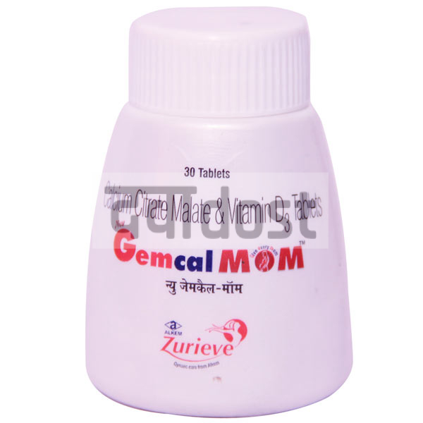 Buy Gemcal Mom Tablet 30s Online, View Uses, Review, Price, Composition ...