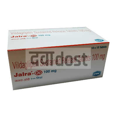 Buy Jalra OD 100mg Tablet SR 10s Online, View Uses, Review, Price, Composition | SecondMedic