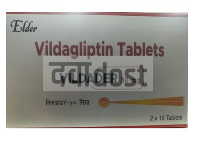 Buy Vildader 50mg Tablet 15s Online, View Uses, Review, Price ...