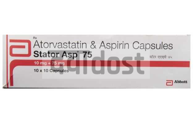 Stator Asp 10mg/75mg Capsule 10s Upto 10.00% Off