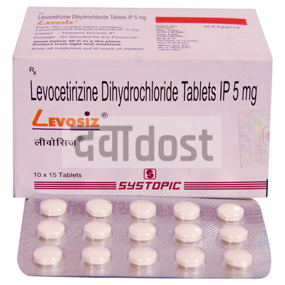 Buy Levosiz 5mg Tablet 10s Online, View Uses, Review, Price ...