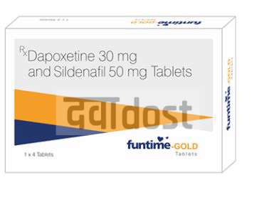 Buy Funtime Gold 50mg/30mg Tablet 4s Online, View Uses, Review, Price ...