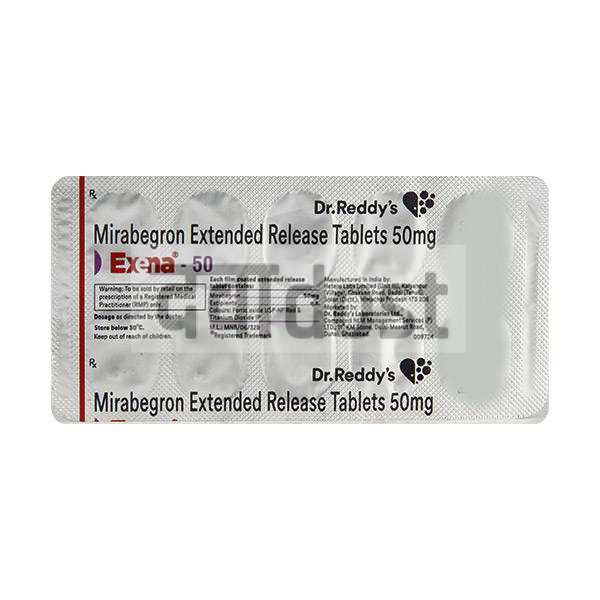 Buy Exena 50mg Tablet ER 10s Online, View Uses, Review, Price ...