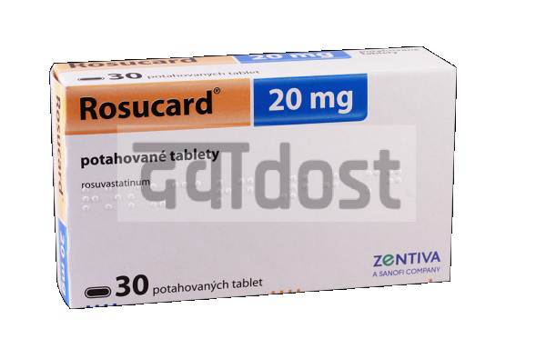 Buy Rosucard 20mg Tablet Online, View Uses, Review, Price, Composition ...