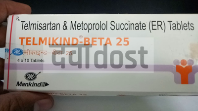 Telmikind Beta 40mg/25mg Tablet ER