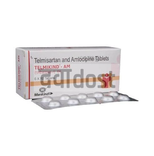 Buy Telmikind-AM 80mg/5mg Tablet Online, View Uses, Review, Price ...