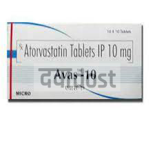Buy Avas 10 Tablet Online, View Uses, Review, Price, Composition ...