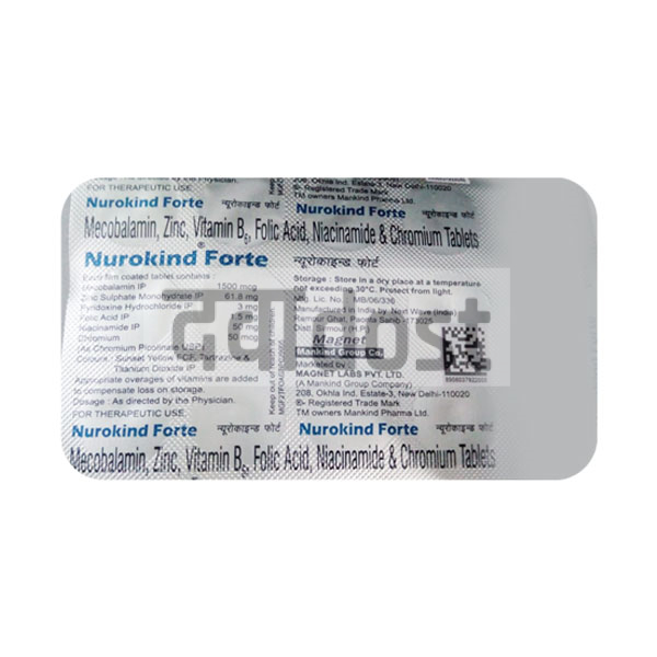 Buy Nurokind Forte Tablet 15s Online, View Uses, Review, Price ...
