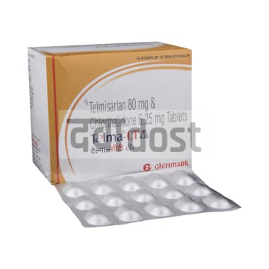 Buy Telma-CT 80/6.25 Tablet Online, View Uses, Review, Price ...