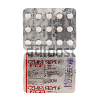 Losar 25mg Tablet 15s