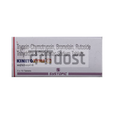 Buy Kinetozyme-D Tablet Online, View Uses, Review, Price, Composition ...