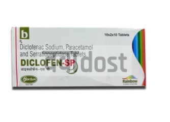 Buy Diclofen SP 50mg/325mg/10mg Tablet Online, View Uses, Review, Price ...
