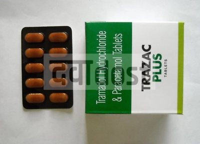 Buy Trazac Plus 500mg/50mg Tablet 10s Online, View Uses, Review, Price ...