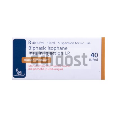 Buy Human Mixtard 70/30 Suspension for Injection 40IU/ml Online, View ...