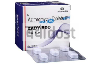 Zady 500mg Tablet Upto 9.82% Off | DawaaDost