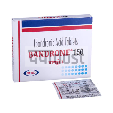 Buy Bandrone 150 Tablet from DawaaDost with Upto 9.70% Off on Sec