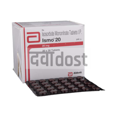 Buy Ismo 20 Tablet Online, View Uses, Review, Price, Composition ...
