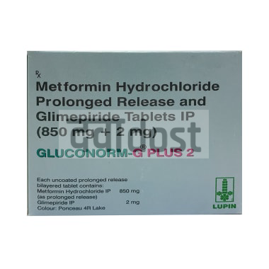 Gluconorm G Plus 2 Tablet PR 10s Upto 11.00% Off let PR 10s