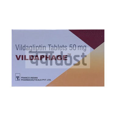 Vildaphage 50mg Tablet 15s Upto 10.00% Off | DawaaDost