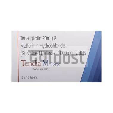 Buy Tendia M Forte Tablet SR Online, View Uses, Review, Price ...