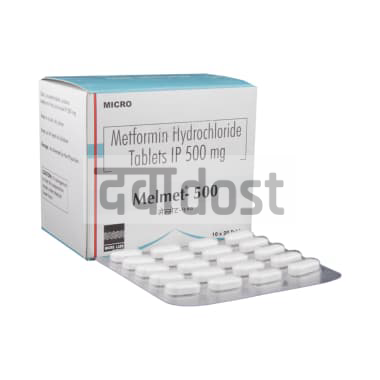 Melmet 500 Tablet Upto 10.00% Off | DawaaDost