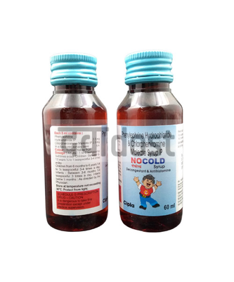 Buy Nocold Syrup 60ml Online, View Uses, Review, Price, Composition ...