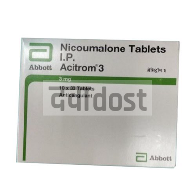 Buy Acitrom 3mg Tablet Online, View Uses, Review, Price, Composition ...