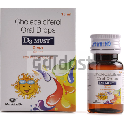 Buy D3 Must Oral Drops Online, View Uses, Review, Price, Composition ...