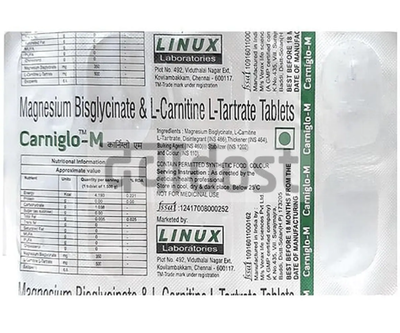 Buy Carniglo M Tablet Online, View Uses, Review, Price, Composition ...