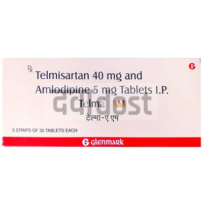 Telma AM 40mg/5mg Tablet 30s Upto 10.00% Off