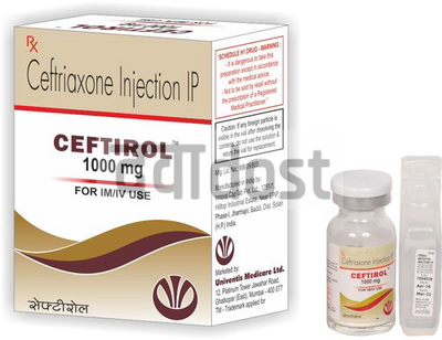 Buy Ceftirol 1000mg Injection 1s Online, View Uses, Review, Price ...