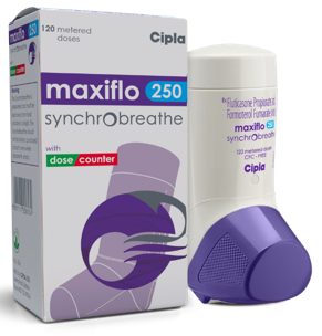 Buy Maxiflo Synchrobreathe 250mcg/6mg Inhaler 120 MDI Online, View Uses ...