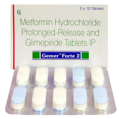 Buy GEMER-FORTE 2MG 10TAB Online, View Uses, Review, Price, Composition ...