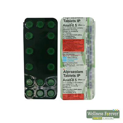 Buy ANXIT 0.5MG 15TAB Online, View Uses, Review, Price, Composition ...
