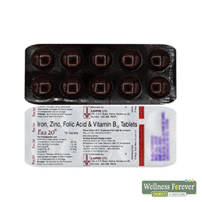 Buy FAA 20MG 10TAB Online, View Uses, Review, Price, Composition ...
