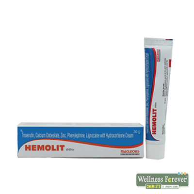 Buy HEMOLIT CREAM 30GM Online, View Uses, Review, Price, Composition ...