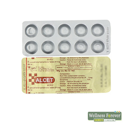 Buy ALCET 10TAB Online, View Uses, Review, Price, Composition | SecondMedic