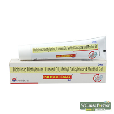 Buy MUSCODAC GEL 30GM Online, View Uses, Review, Price, Composition ...