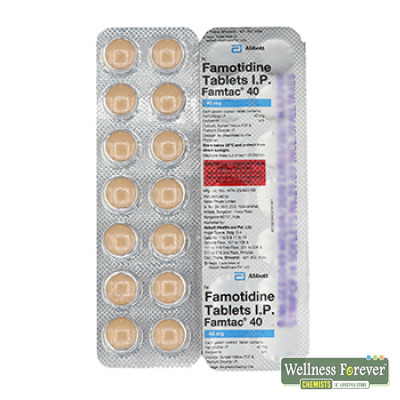 Buy FAMTAC 40MG 14TAB Online, View Uses, Review, Price, Compoistion ...